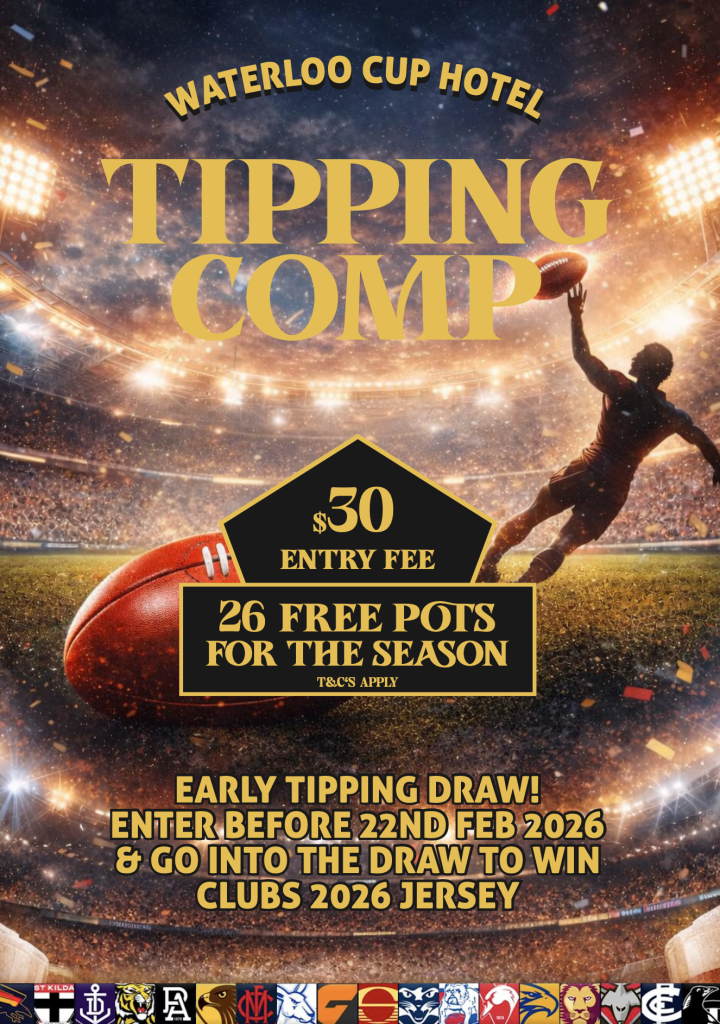 Waterloo Cup Hotel – Your local pub in Moonee Ponds!